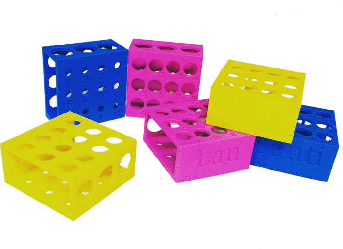 Gradilla para laboratorio